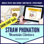 BOOM Cards™ Voice Therapy Straw Phonation Mountain Climbers – a tempo ...